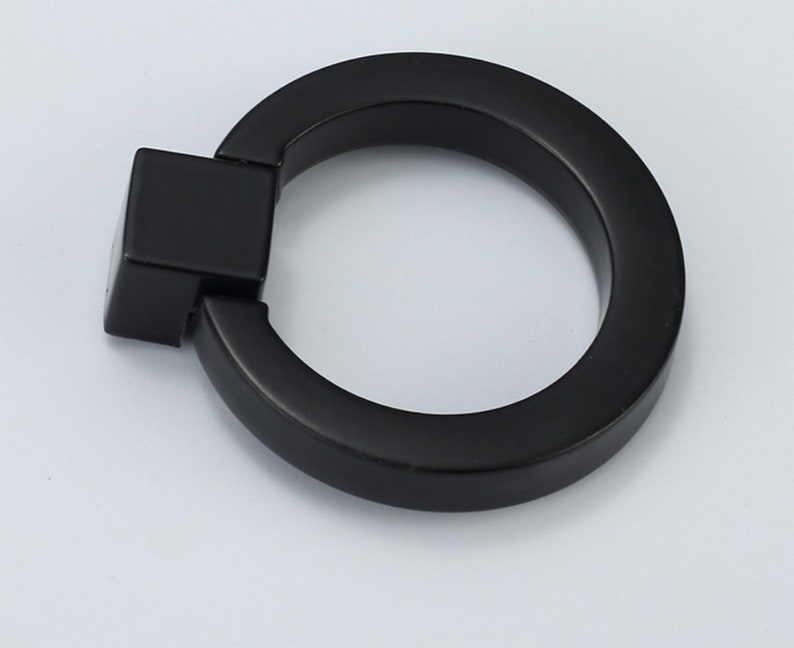 1.57black Bronze Chrome Drop Ring Pull Cabinet Pulls - Etsy