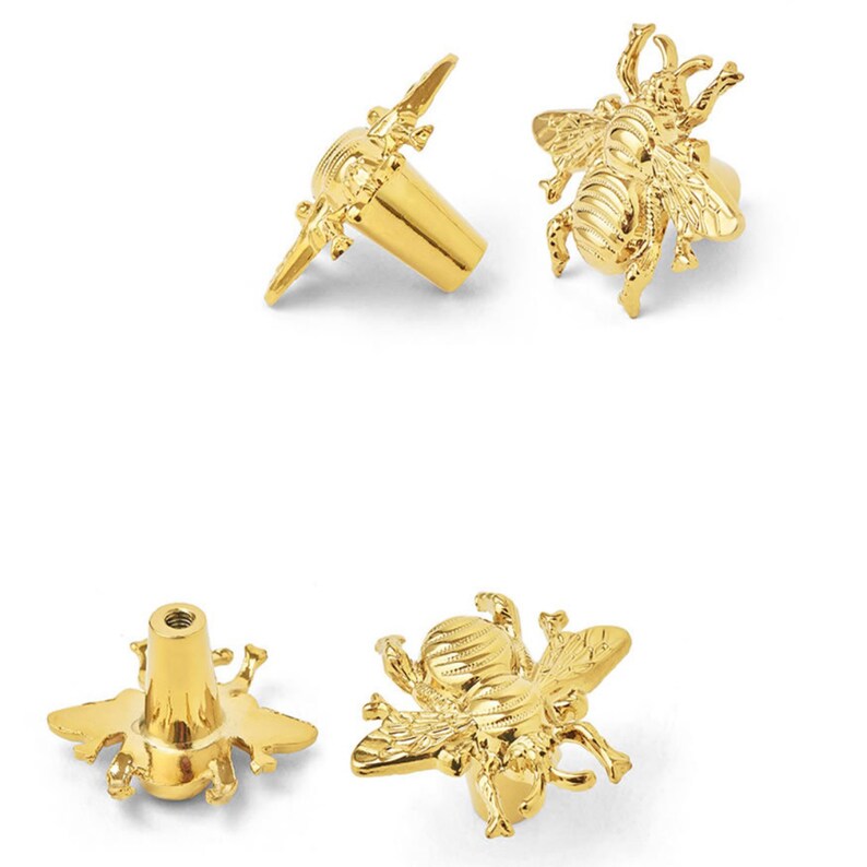 Light Luxury Solid Brass Bee Drawer Knobs Drawer Pulls Cabinet | Etsy