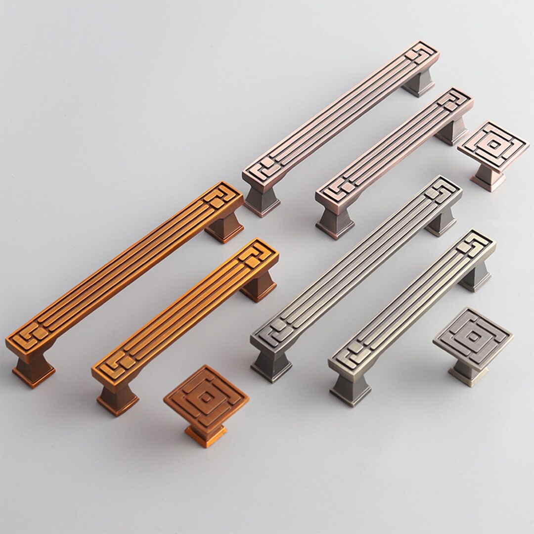 3.75" 5" Asian Dresser Pulls Antiqie Cabinet Pulls Bronze Kitchen ...