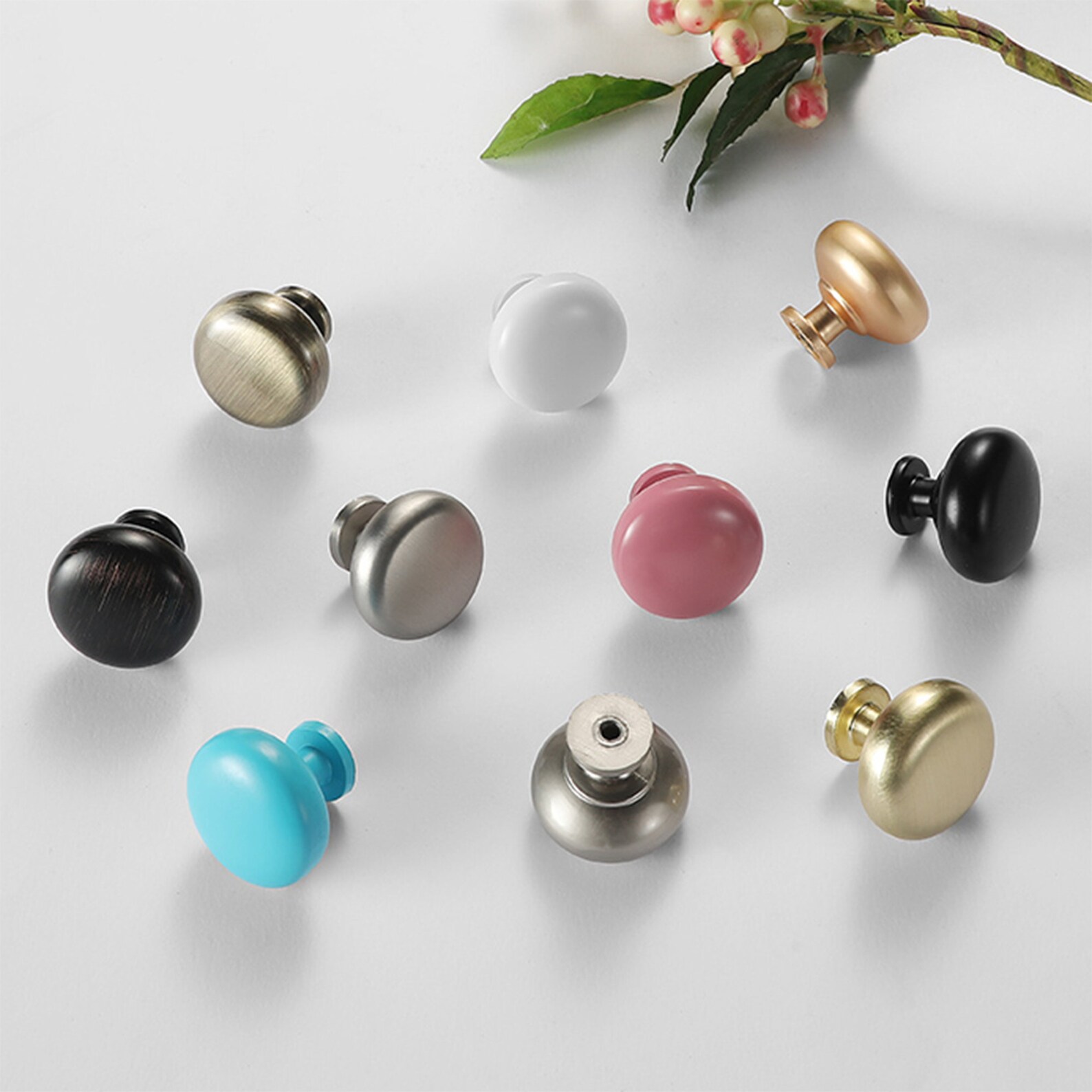 Colorful Metal Round Drawer Knobs Pulls Cabinet Pulls and Knob - Etsy