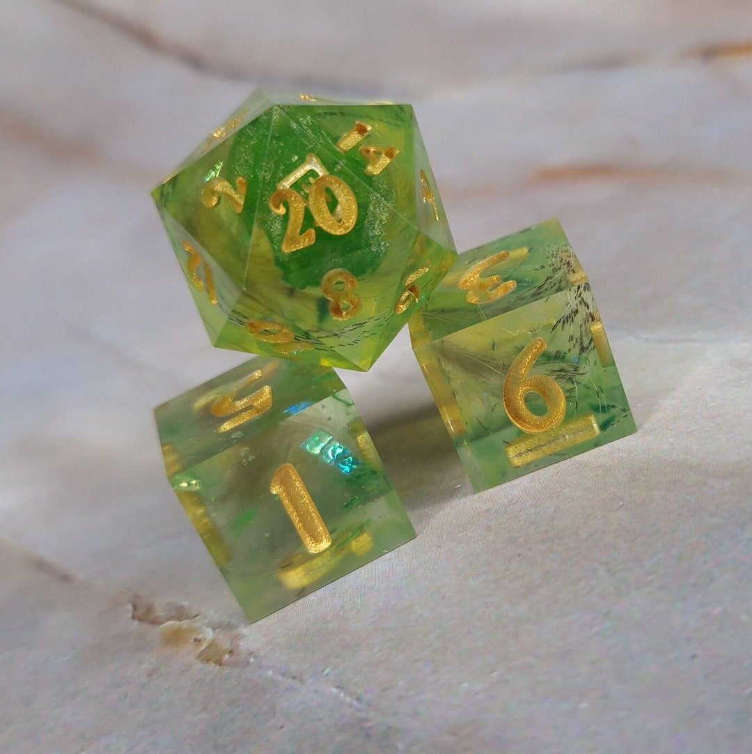 Bard Sharp Edged Dice Set TTRPG FFXIV Job Stone FF14 - Etsy