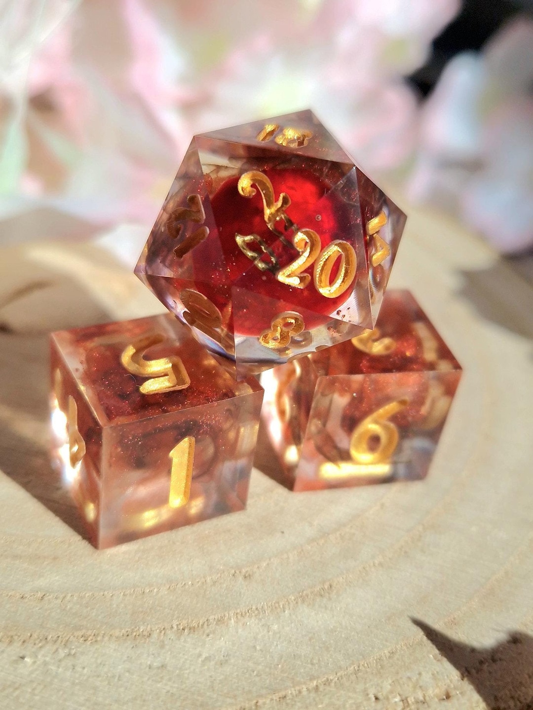 Viper Sharp Edged Dice Set TTRPG FFXIV Job Stone FF14 Soul Crystal ...