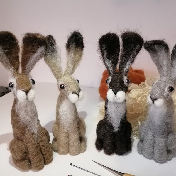Felted Hare - Etsy UK