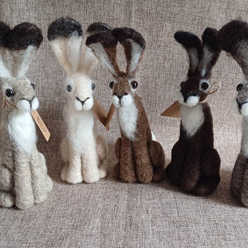 Felted Hare - Etsy UK