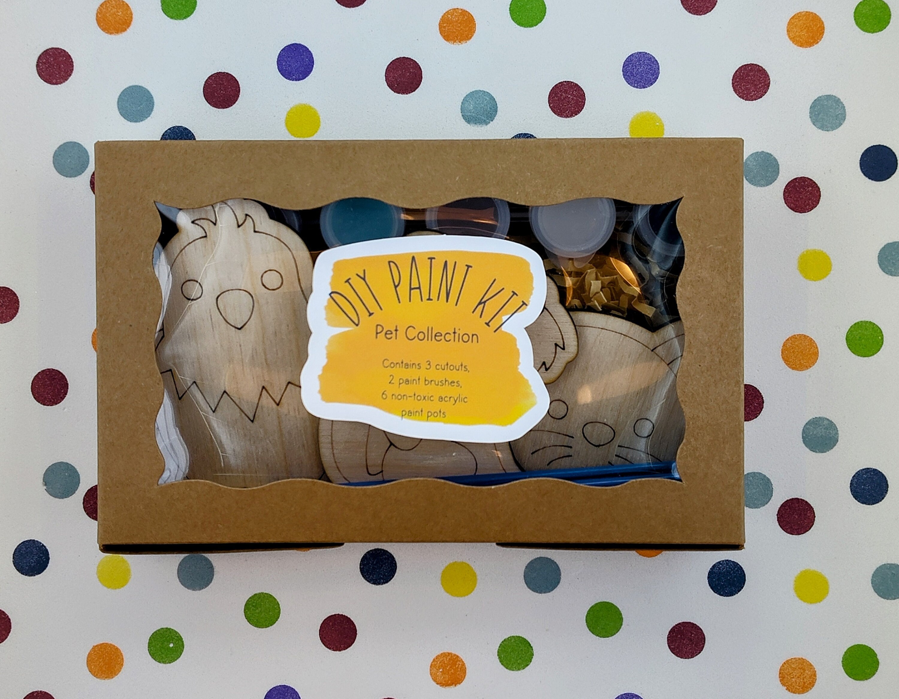 DIY Kids Pet Painting Kit, DIY Cute Animal Paint Kit - Etsy