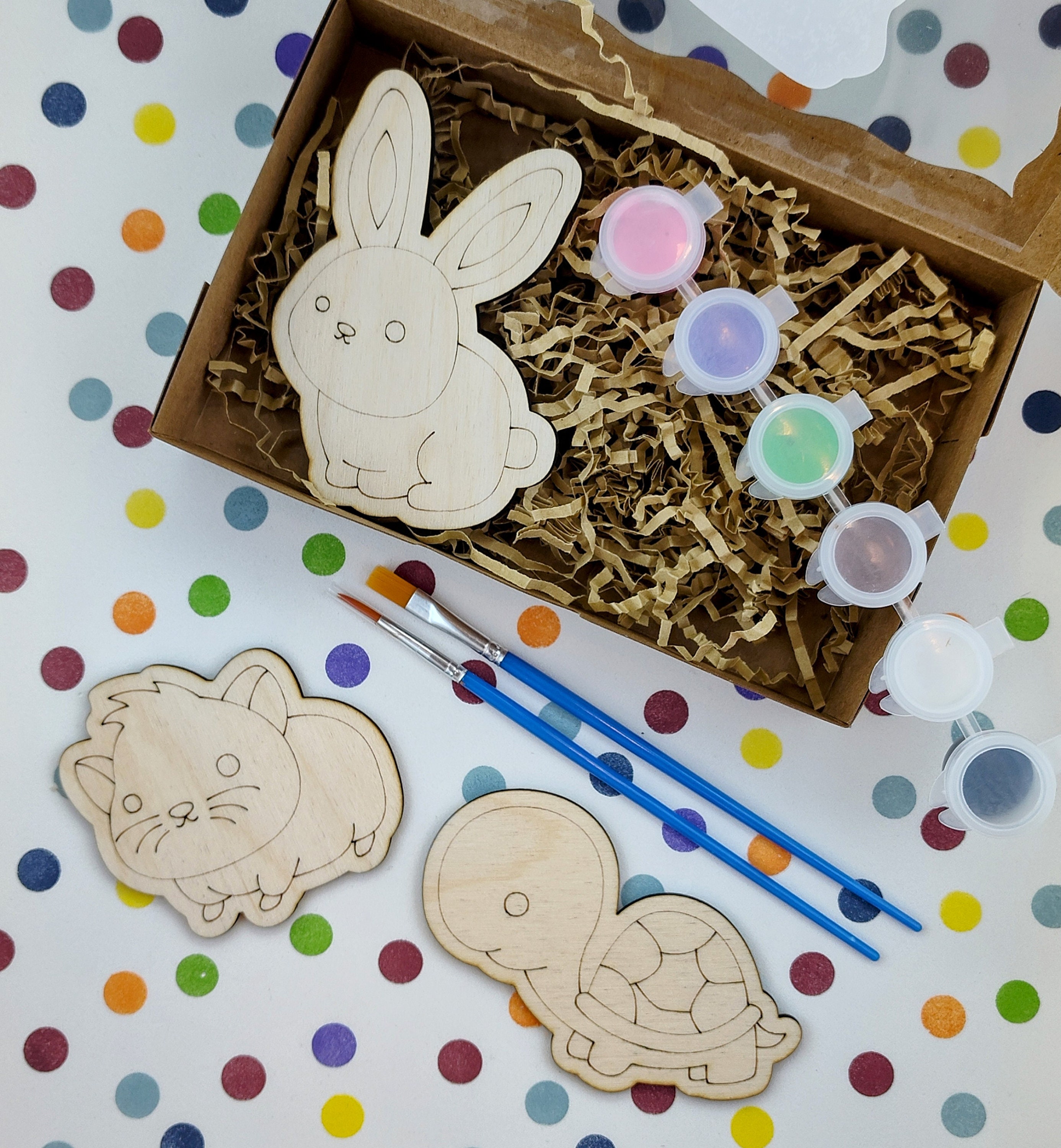 DIY Kids Pet Painting Kit DIY Cute Animal Paint Kit DIY Kid Painting ...