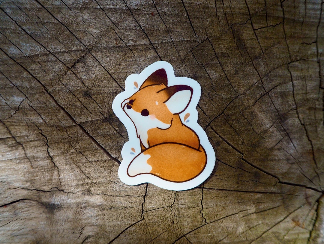 Fox Sticker, Vinyl Sticker, Laptop Sticker, Bullet Journal Sticker - Etsy