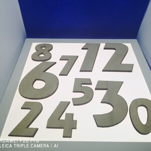 Wood Laser Cut Numbers - Etsy