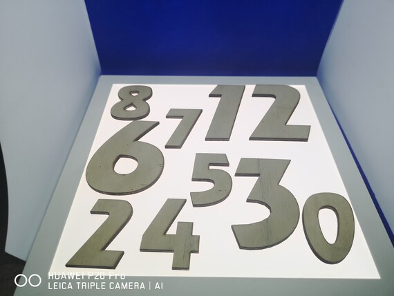 Wood Laser Cut Numbers - Etsy