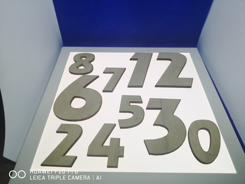 Wood Laser Cut Numbers - Etsy