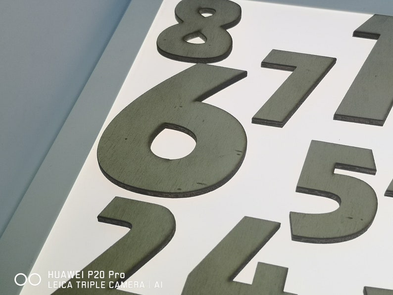 Wood Laser Cut Numbers - Etsy