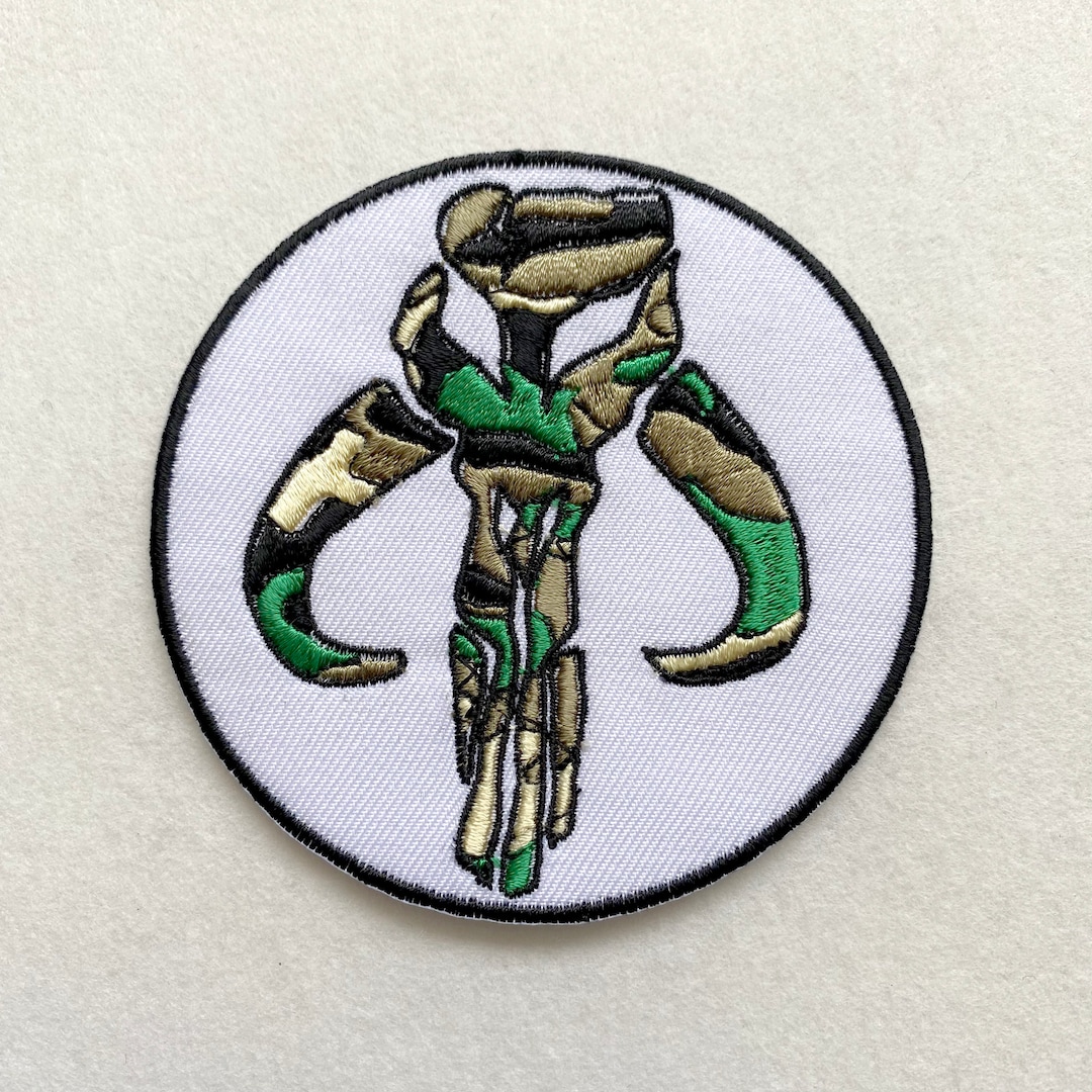 2 Pack Boba Fett Crest Star Wars Symbol Embroidered Iron on Sew Patches for Backpacks, Jackets ...
