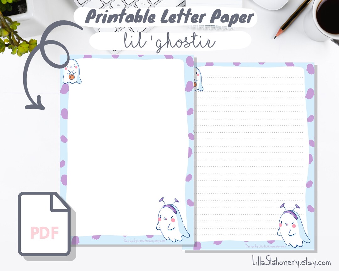 Letter Paper Printable, Printable Letter Stationery, Cute Printable ...