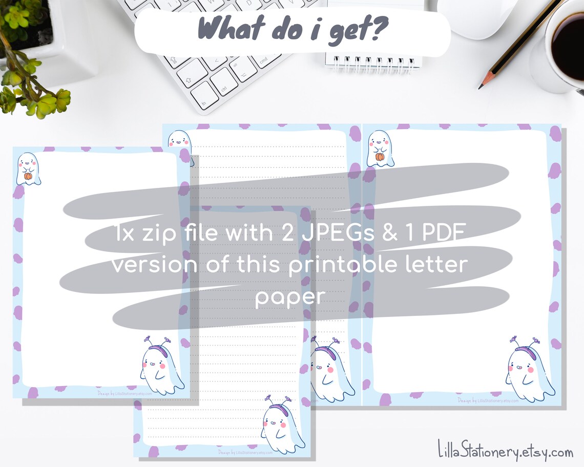 Letter Paper Printable, Printable Letter Stationery, Cute Printable ...
