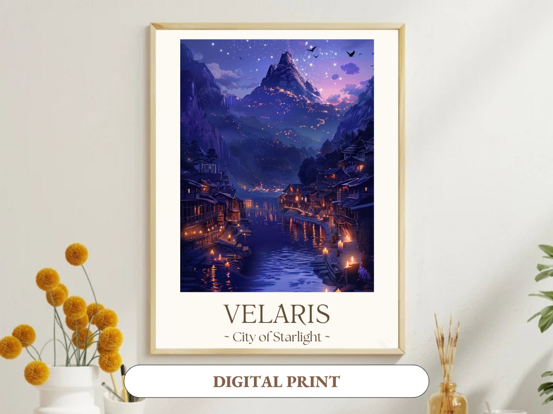 Velaris Print, ACOTAR Print, DIGITAL PRINT, Court of Thorns and Roses ...