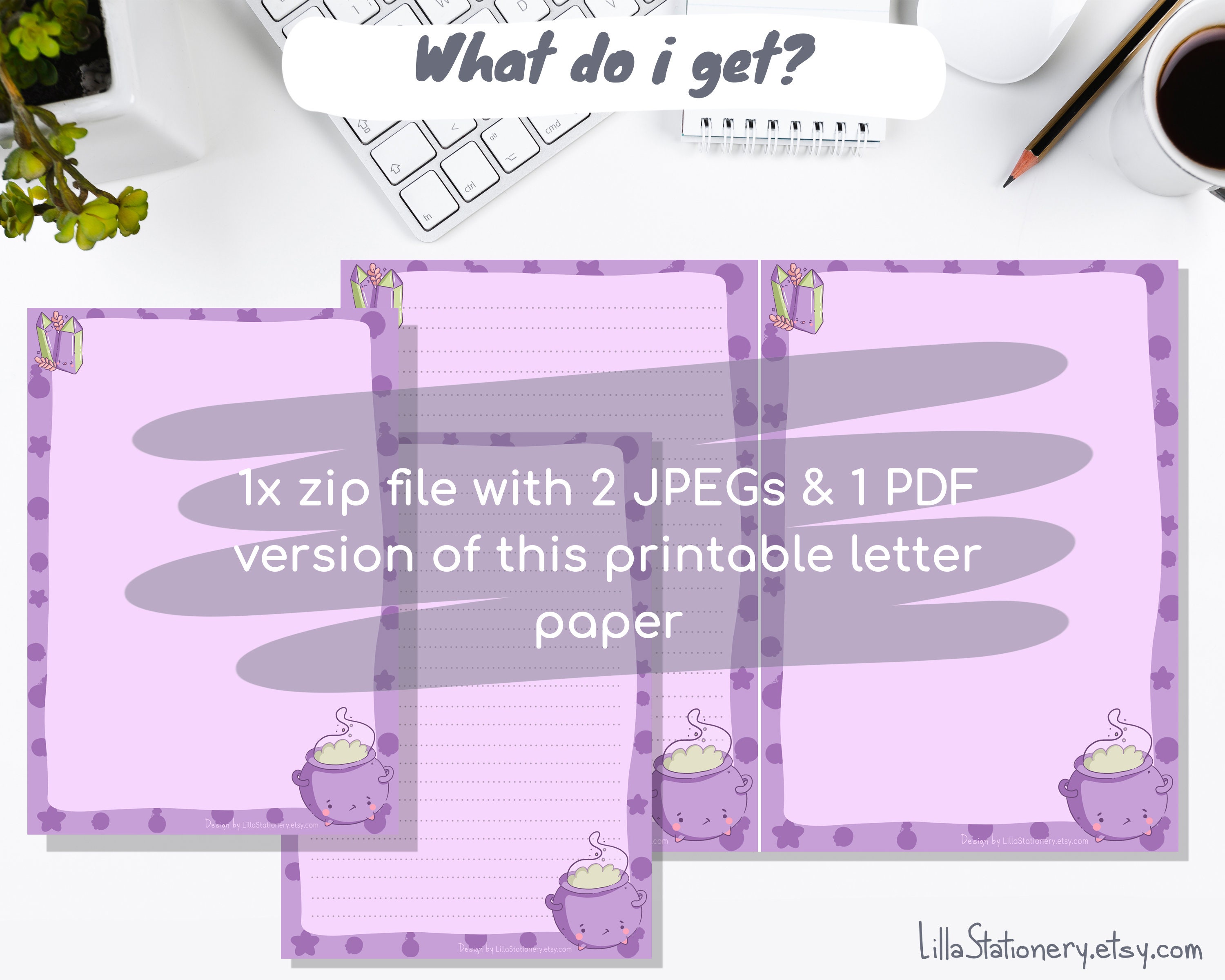 Letter Paper Printable, Printable Letter Stationery, Cute Printable ...