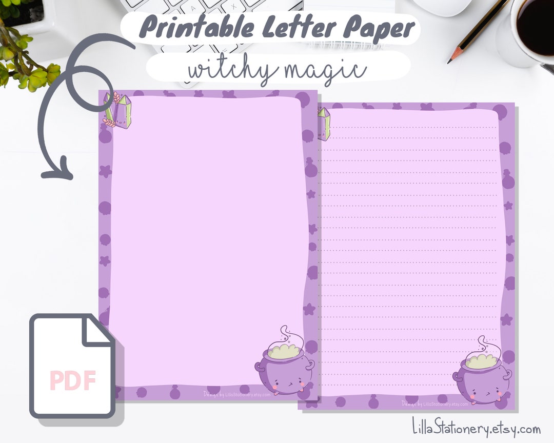 Letter Paper Printable, Printable Letter Stationery, Cute Printable ...