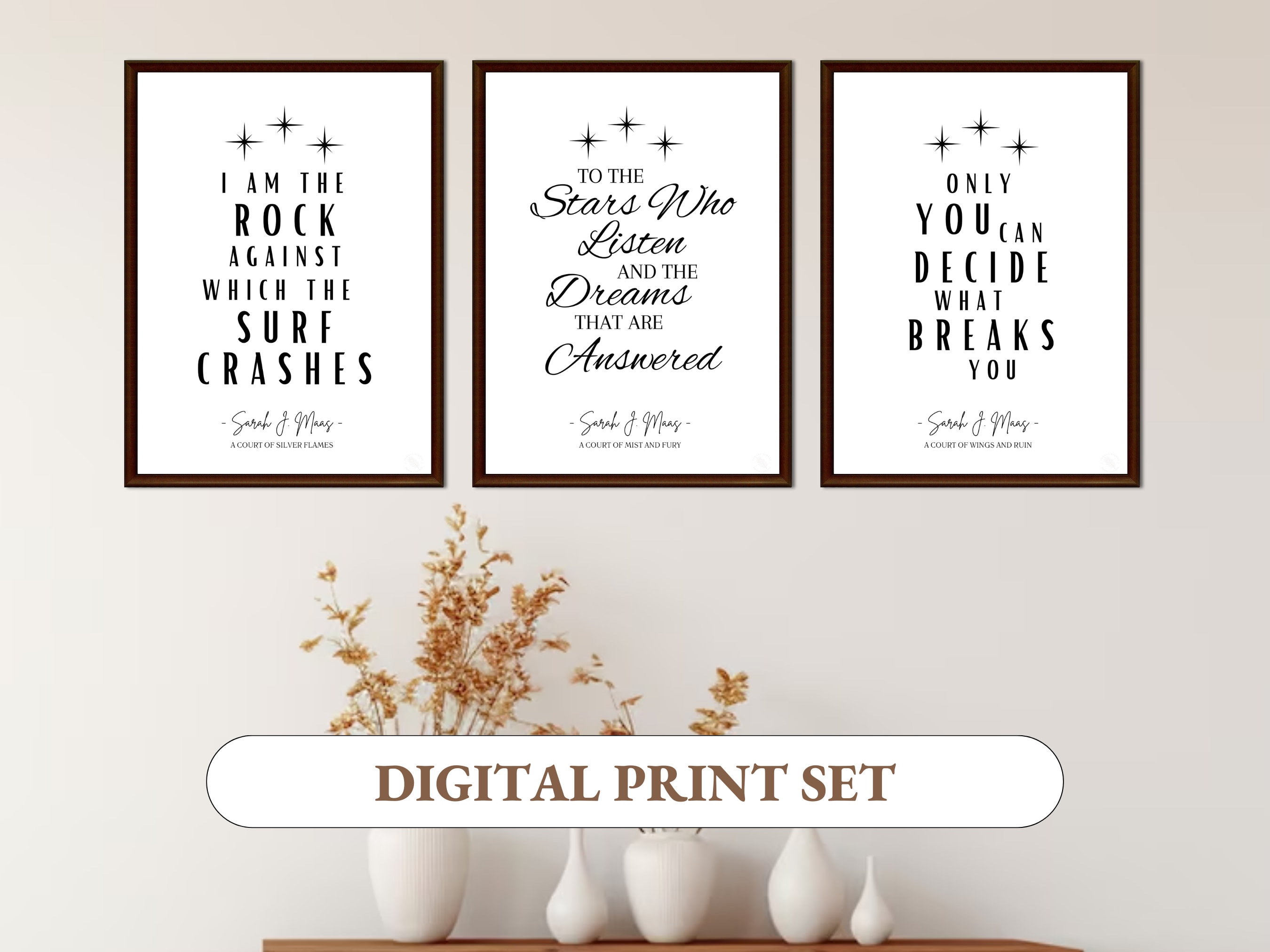 ACOTAR Quote Print, Minimalist Quote Posters, Sarah J Maas Print ...