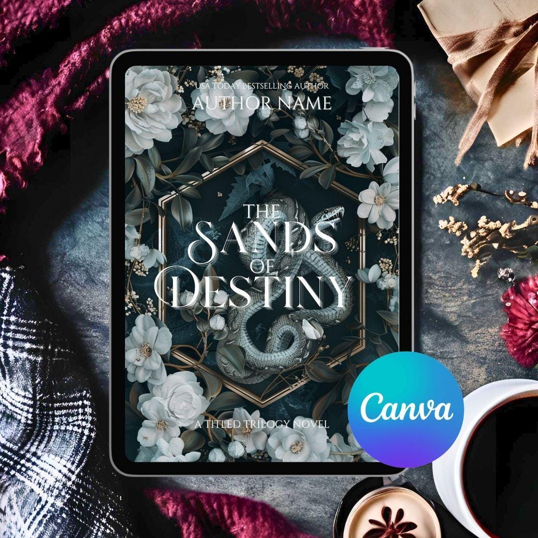 Dark Fantasy Ebook Cover Template, Premade Design for Ebook, Book Cover ...