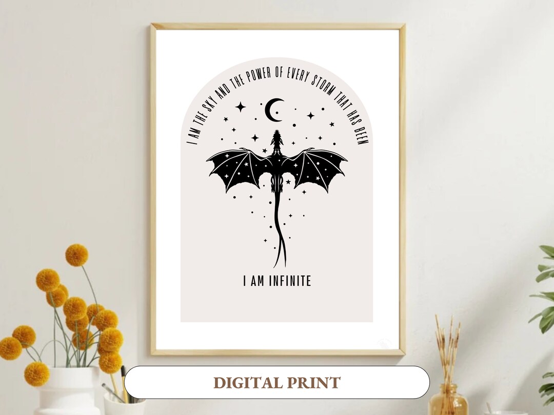 Fourth Wing Poster, Dragon Rider Art Print, Basgiath War College ...