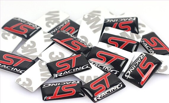 FORD ST Mini Sticker Decal Emblem Badge Wheel Button Dash X 5 - Etsy