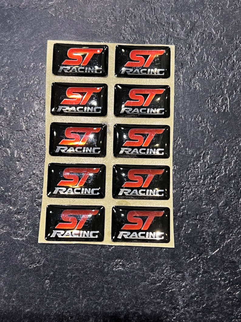 FORD ST Mini Sticker Decal Emblem Badge Wheel Button Dash X 5 - Etsy