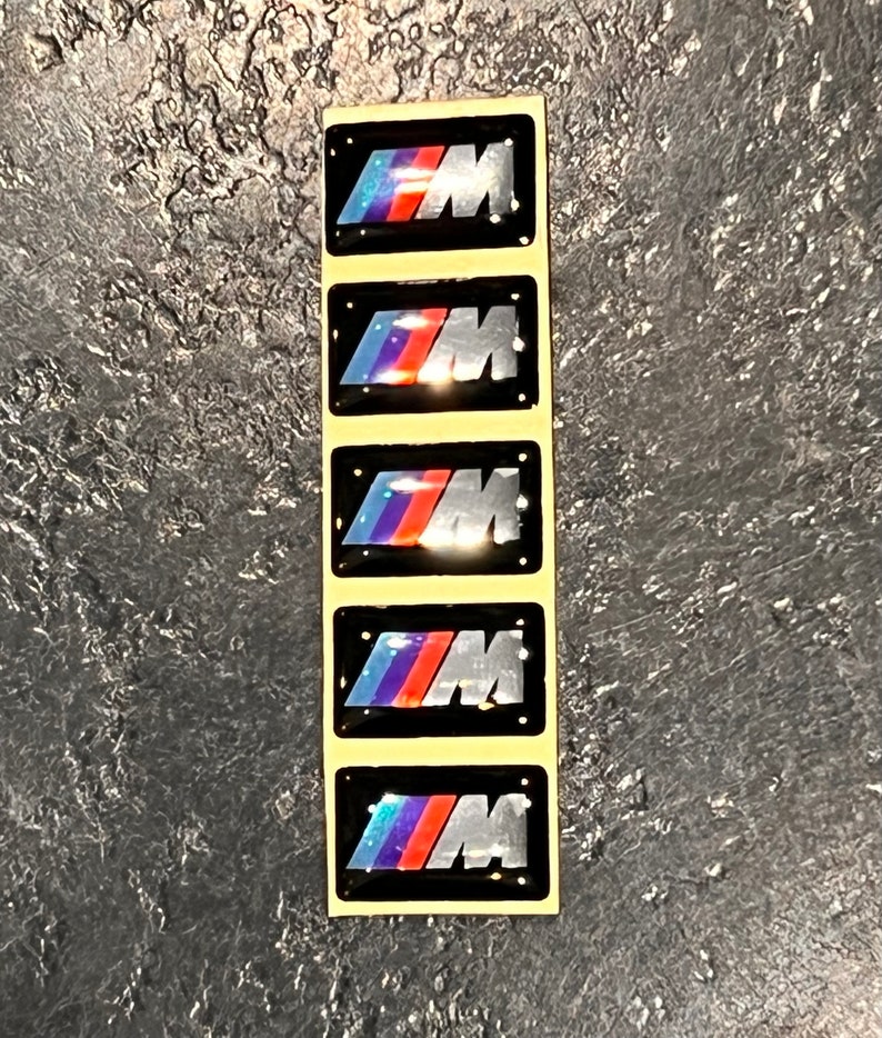 BMW MSPORT Mini Sticker Decal Emblem Badge Wheel Button Dash X 5 - Etsy ...