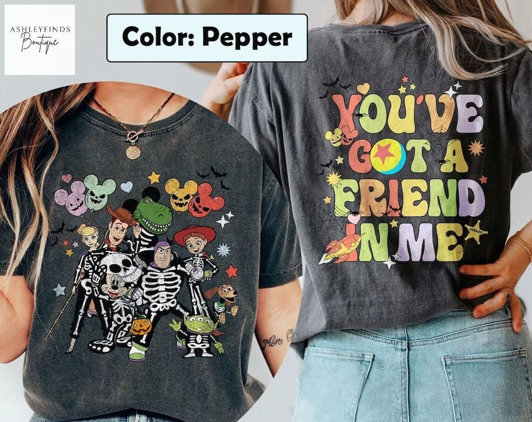 Toy Story Skeleton Halloween Comfort Color Shirt Disney - Etsy