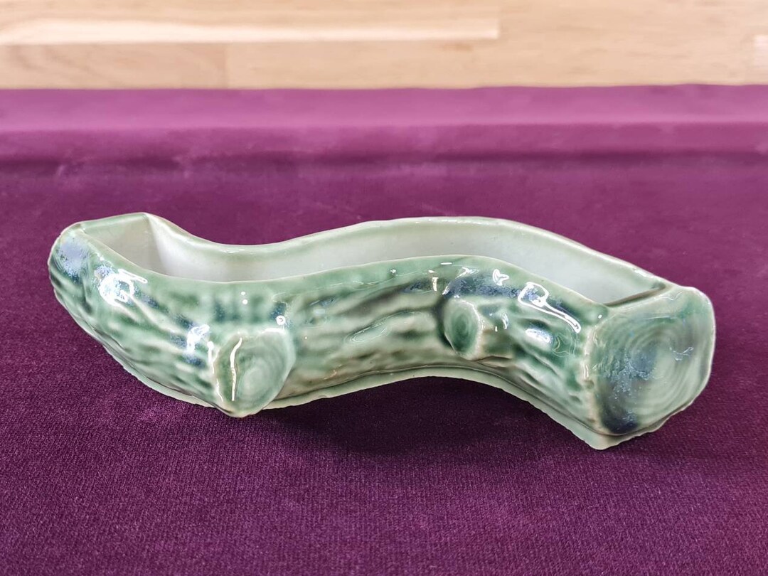 Vintage Wade Green Log Shaped Posy Trough – 1960s Stoke on Trent. - Etsy