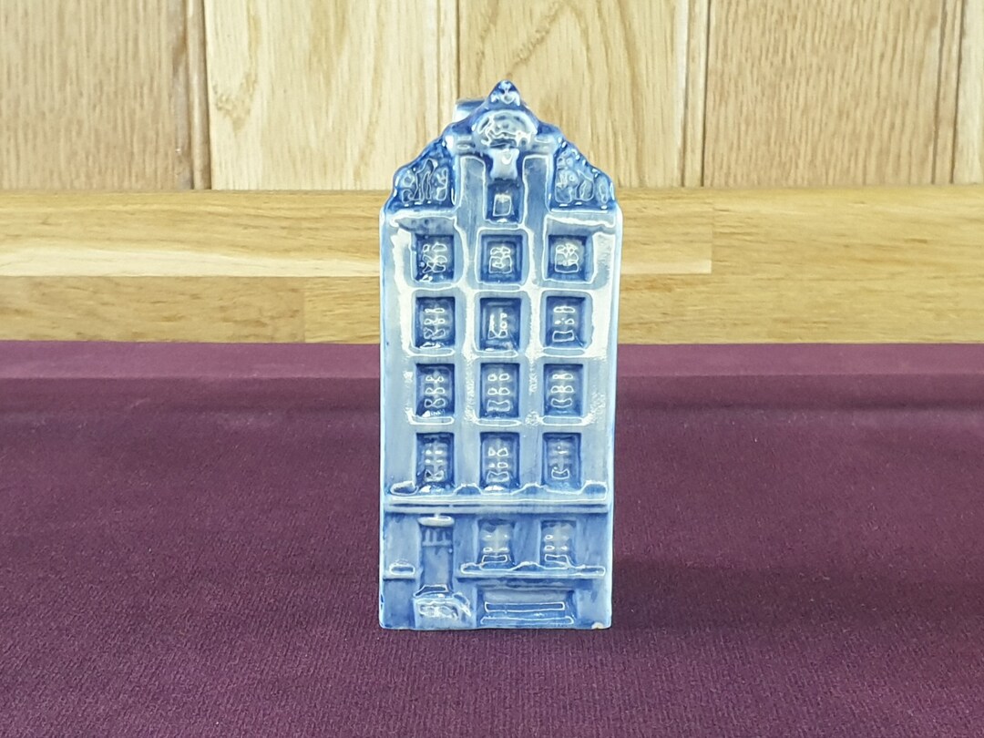 Delft Pottery, Canal House Coin Bank, Blue and White, Vintage. - Etsy UK