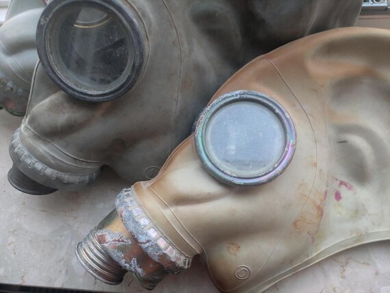 Post apocalyptic Gas Mask, Vintage Military mask - Gem