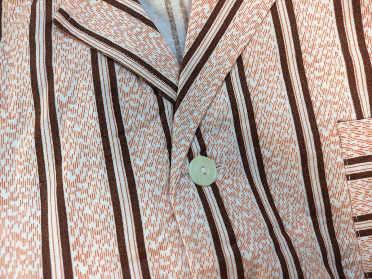 Striped Pajamas Men, Vintage Pyjamas, Nighwear Loungwear, Two Pieces ...