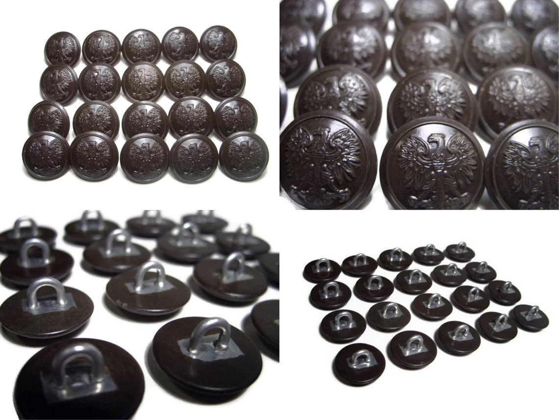 Army Buttons Lot, 1967 Vintage Buttons for Jacket, Military Style ...