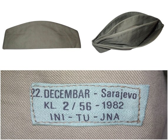 Yugoslavian army forage cap, 1982 Sarajevo hat, Titov… - Gem