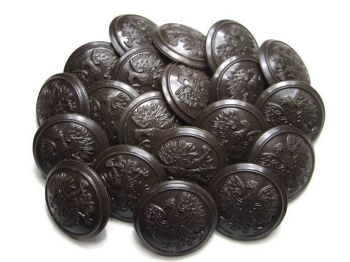 Army Buttons Lot, 1967 Vintage Buttons for Jacket, Military Style ...