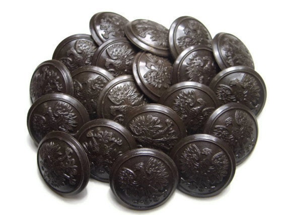 Army Buttons Lot, 1967 Vintage Buttons for Jacket, Military Style ...