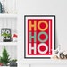 Ho Ho Ho Printable Ho Ho Ho Print, Christmas Wall Art, Christmas ...