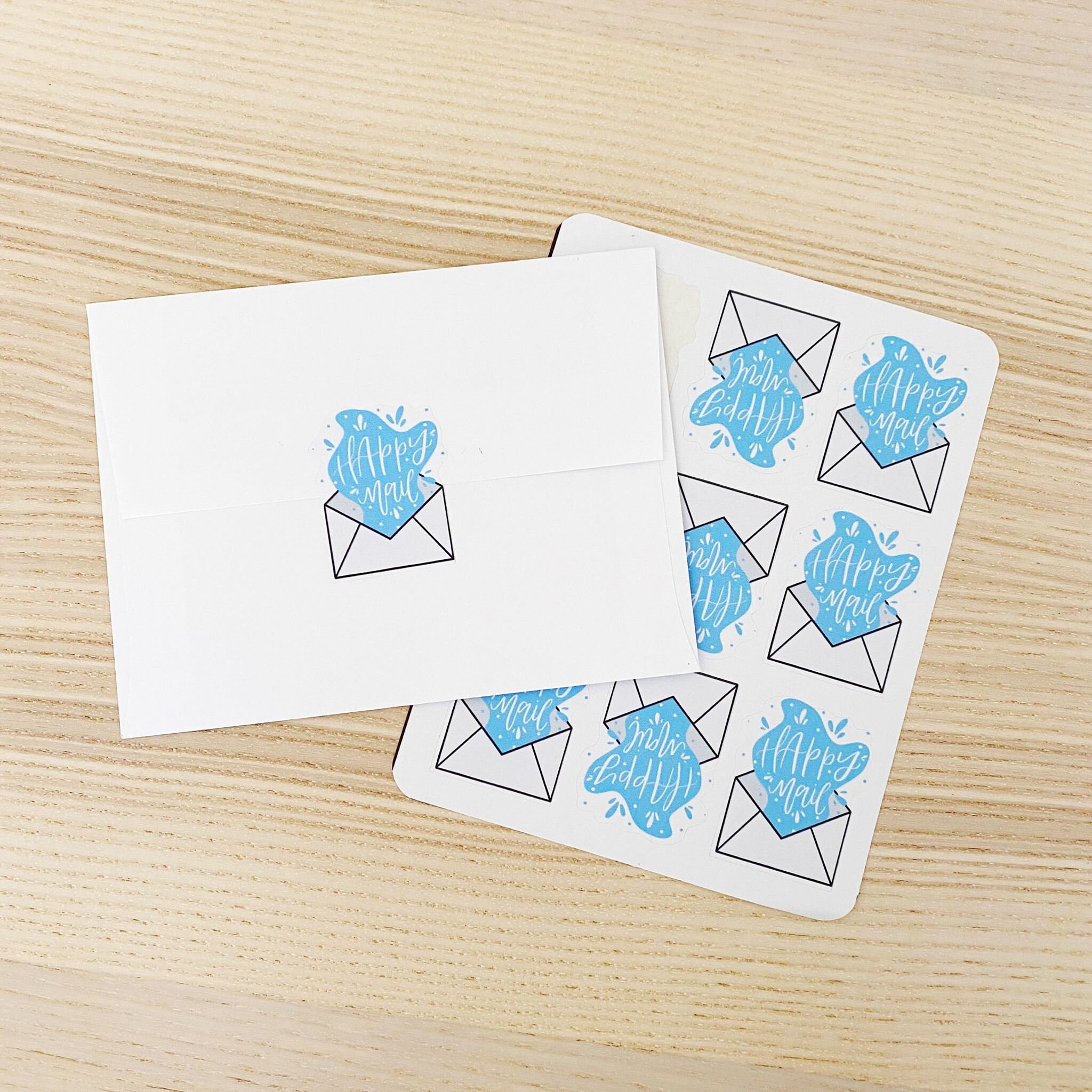 Happy mail sticker sheet 9 count stickers | Etsy