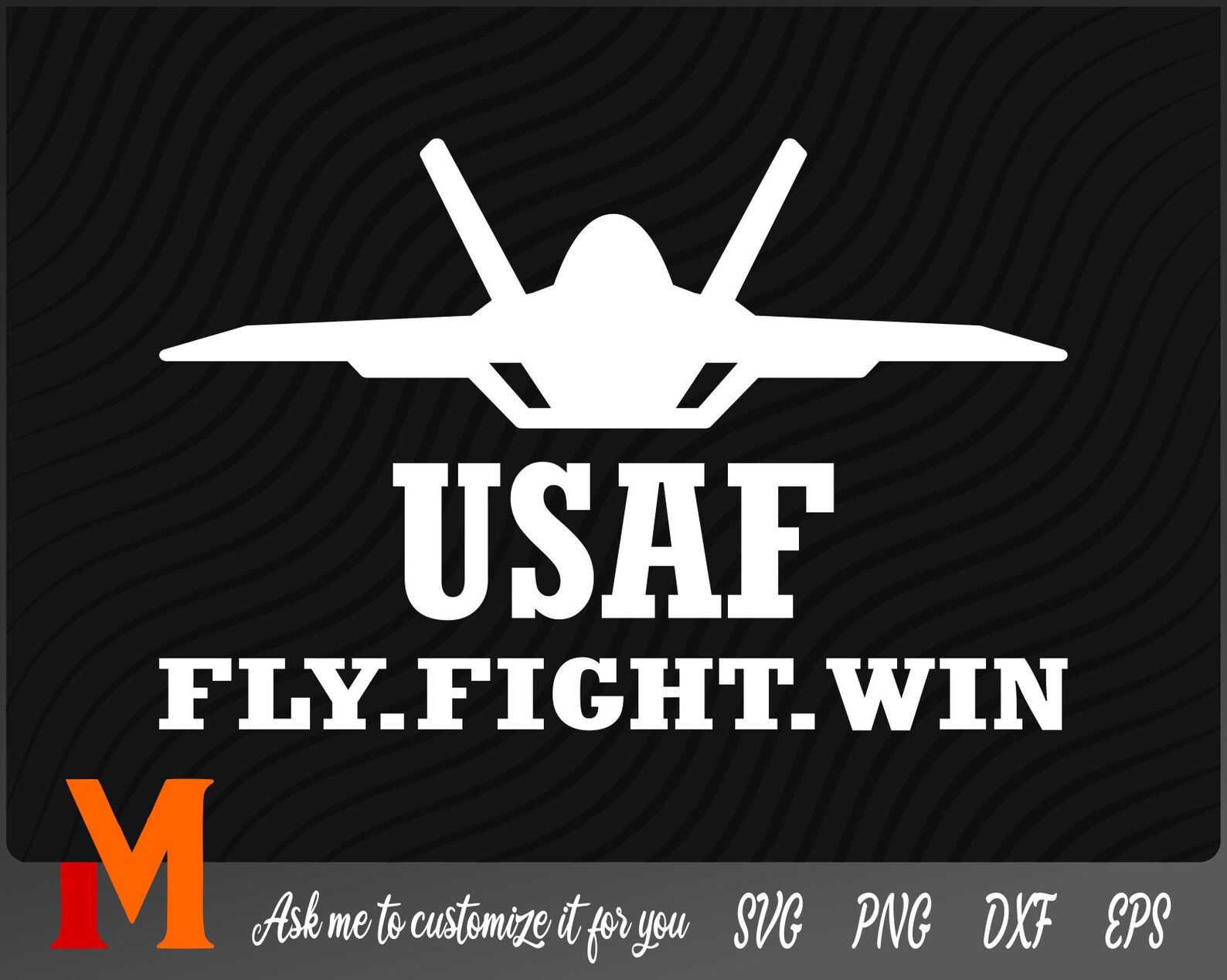 U.S.A.F Fly Flight Win Fly Svg Air force svg SVG | Etsy