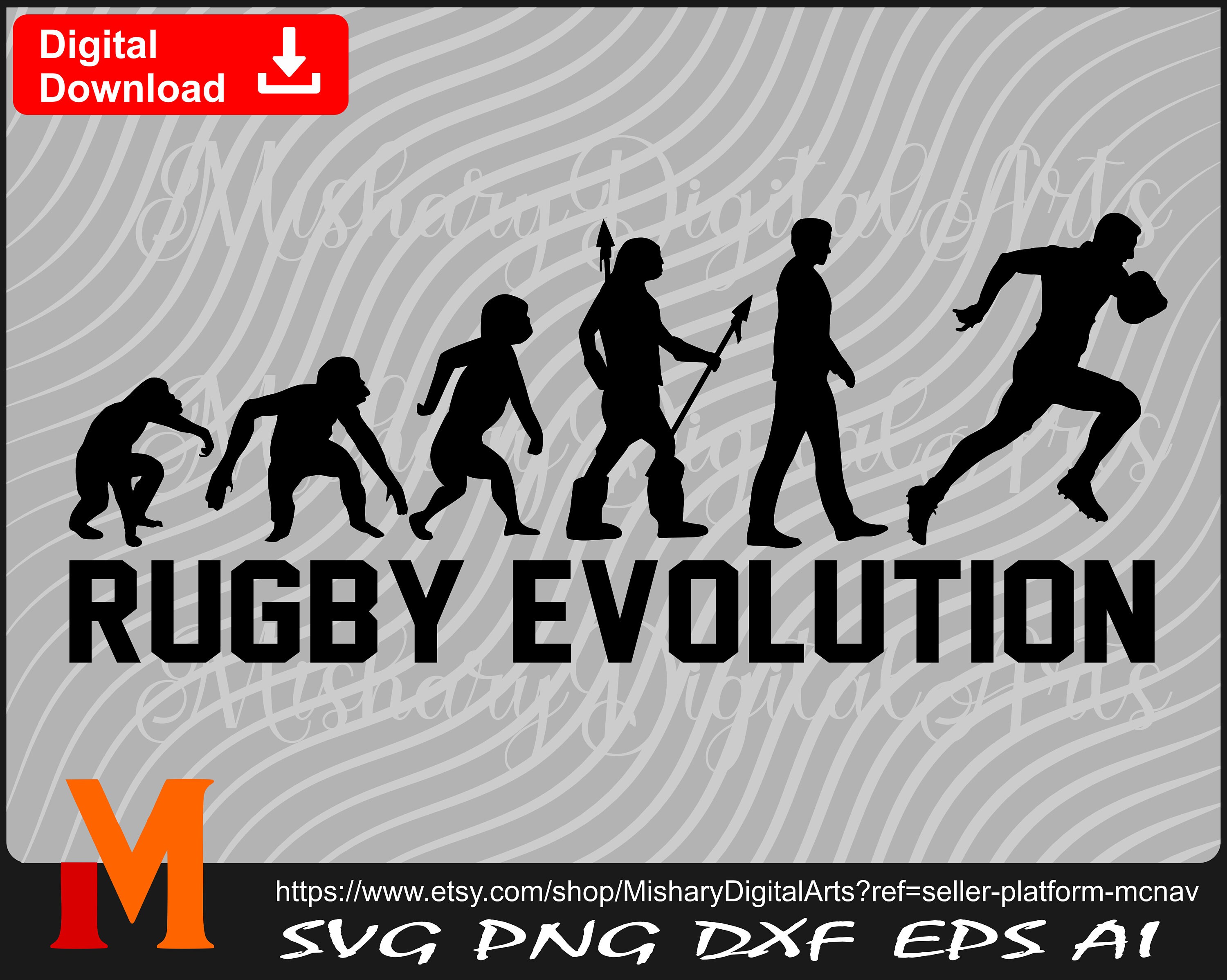 Rugby Evolution Svg Rugby Svg Sports Svg Cut and Print - Etsy UK
