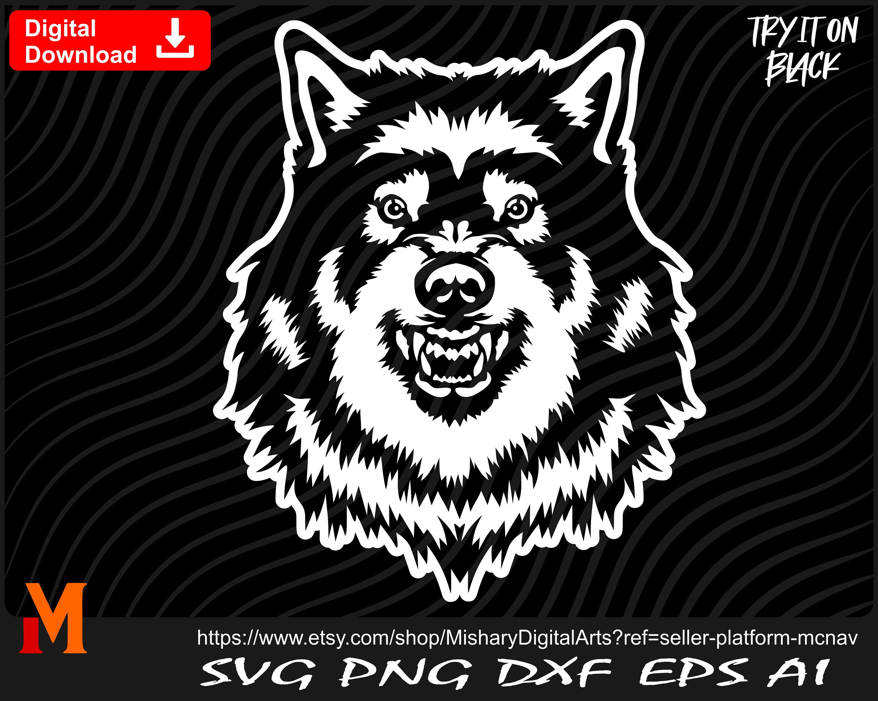 Angry Wolf svg Wolf Face svg Wolf HEad svg Animal svg - Etsy México