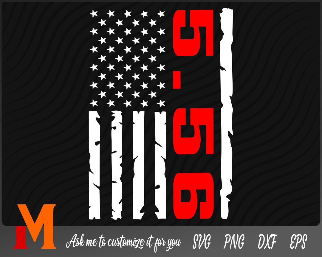 5,56 cal. SVG militar Clipart de soldado, svg de la bandera de los ...