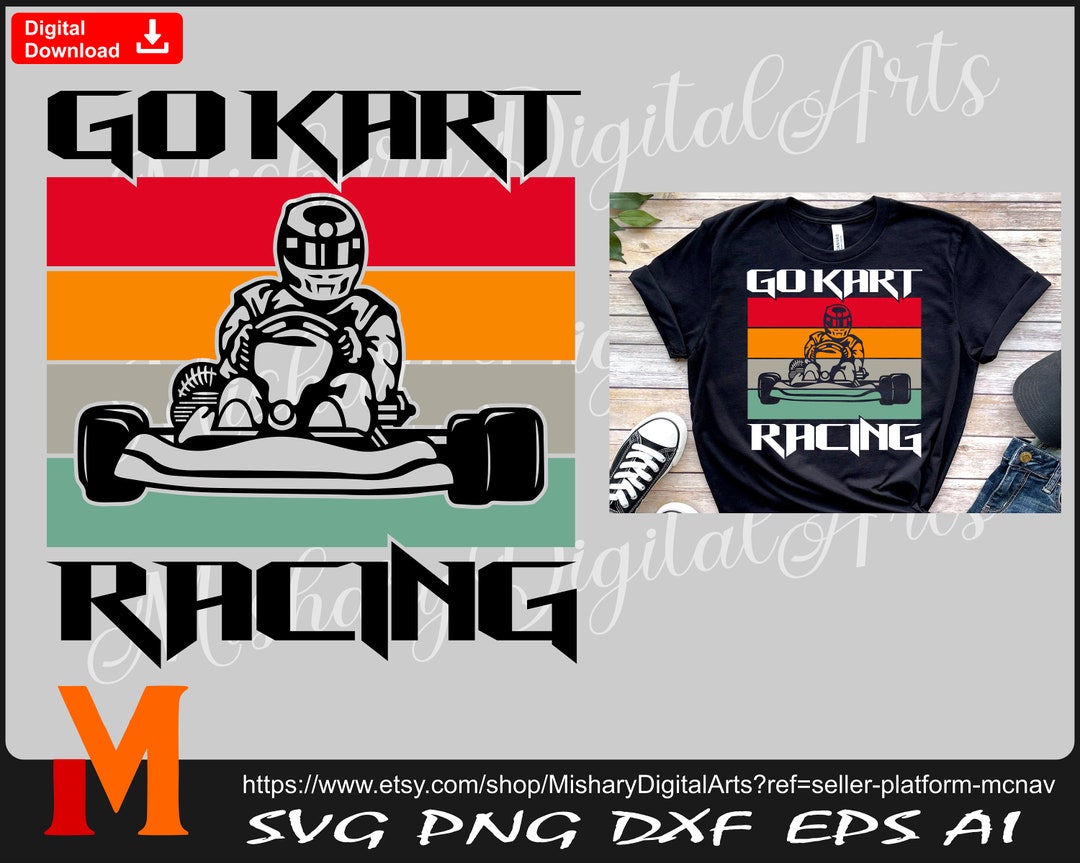 Go Kart Racing Svg Go Kart Svg Retro Svg Racing Svg - Etsy