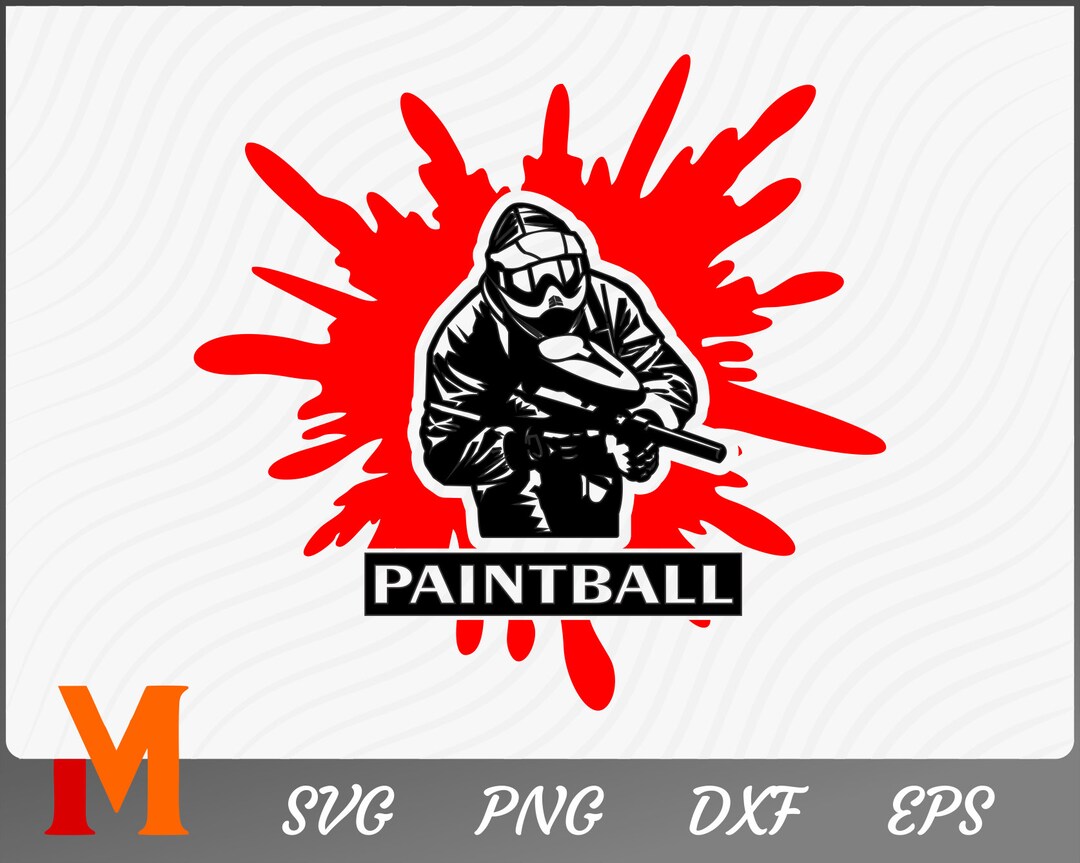 Splash Running Player Paintball Svg - Paintball Clipart, Cut File Svg ...