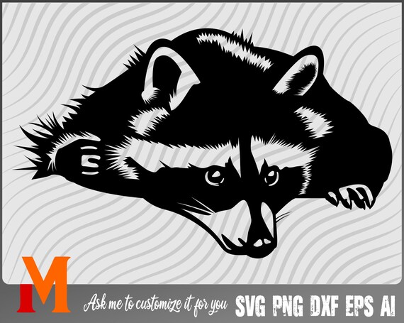 Cute Raccoon Face Raccoon SVG Raccoon Vector PNG Dxf - Etsy