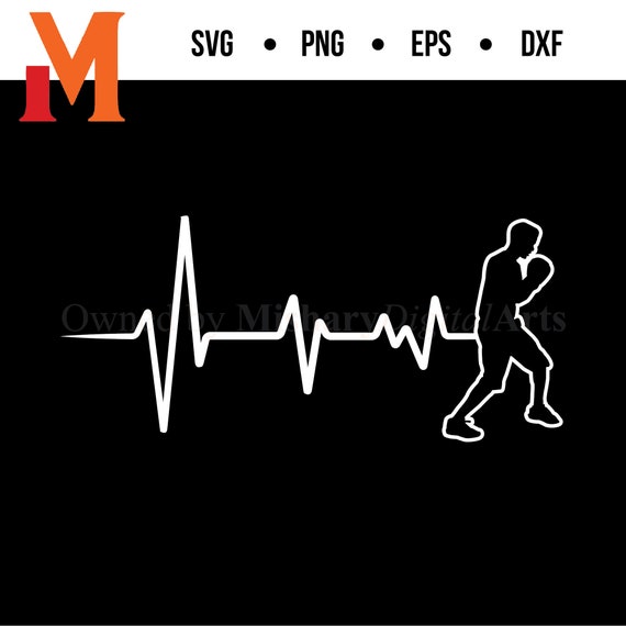 Heartbeat Boxing SVG Boxing Clipart Sports SVG Fighting - Etsy