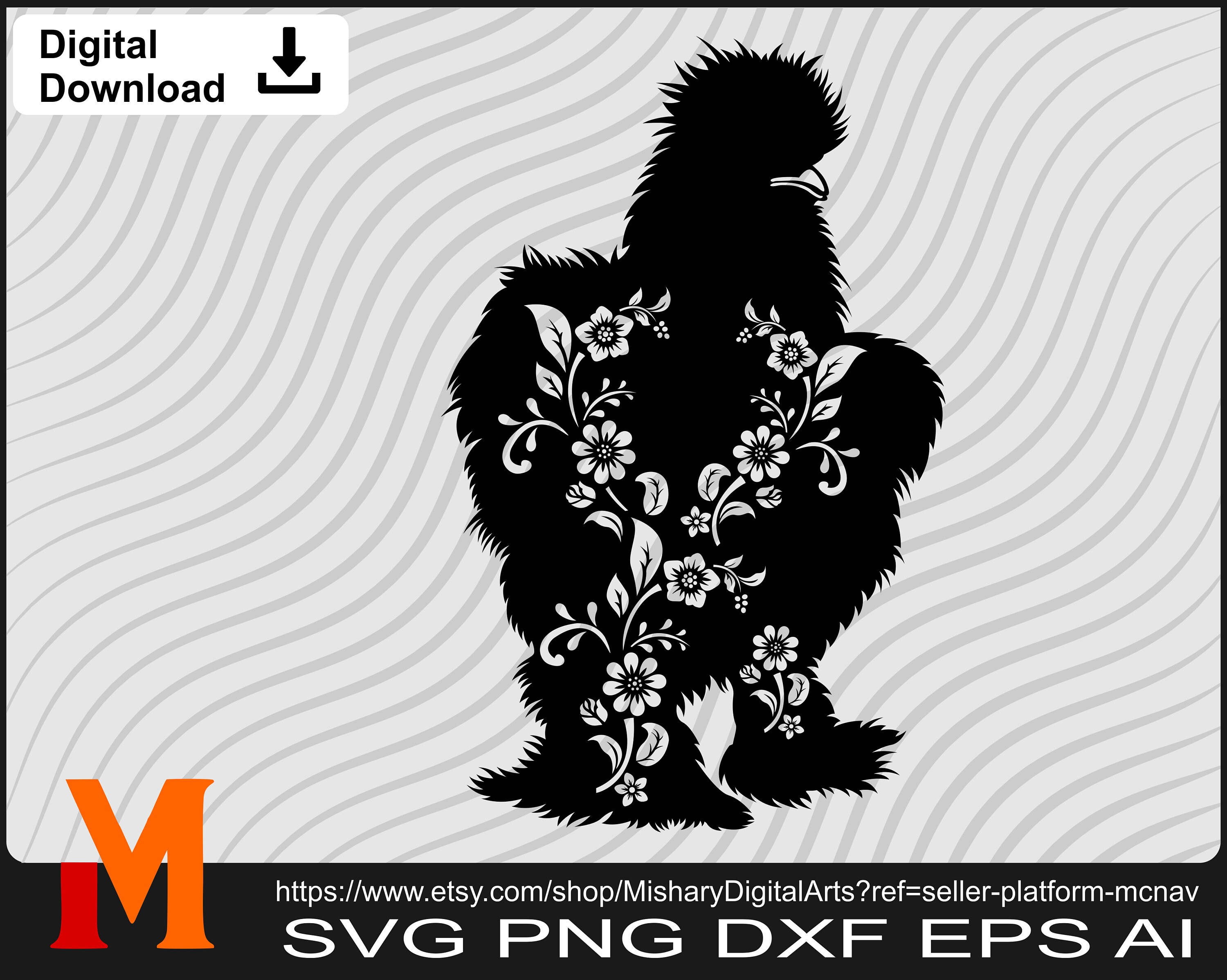 Prints Home & Living Silkie Chicken SVG File Cricut Cute Silky Chickens ...