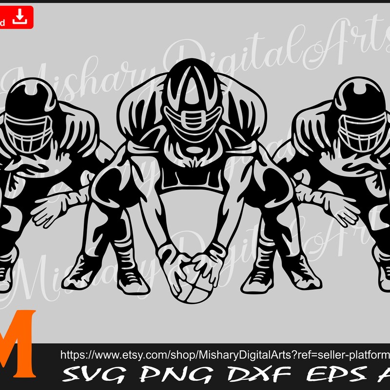 Football Player Svg - Etsy