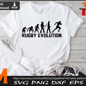Rugby Evolution Svg, Rugby Svg, Sports Svg - Cut and Print Digital ...