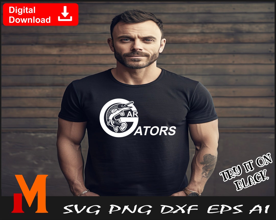 Gar Gators Svg, Alligator Gar Svg, Gal Svg, Fish Svg Vector, Cricut ...